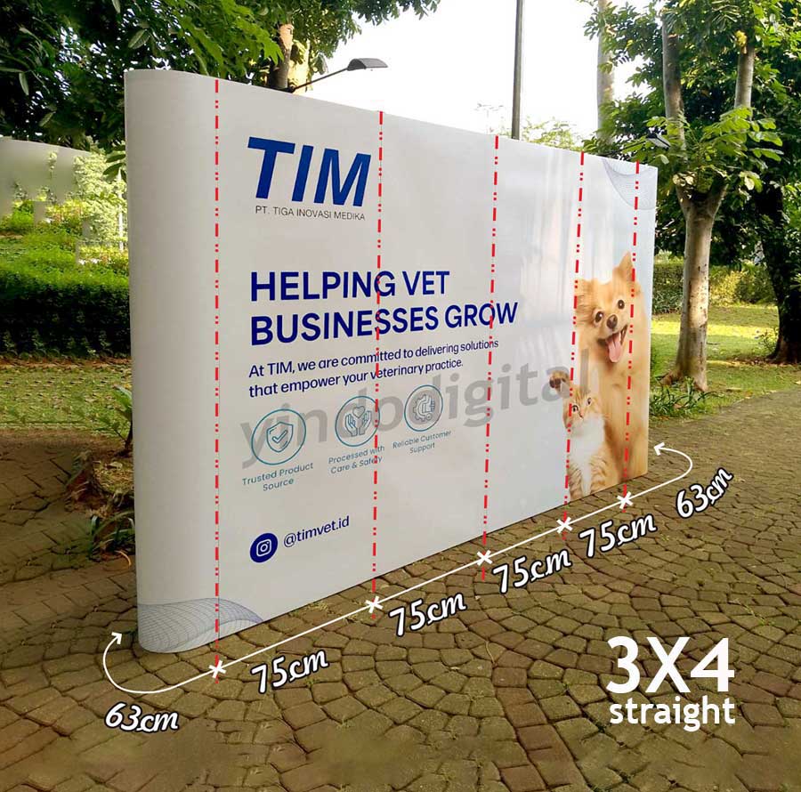 Backwall Portable Harga 4jtan Magnetic Backdrop -Portable Backwall ...